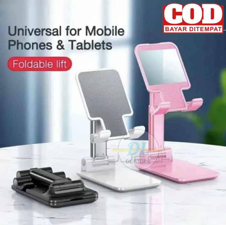 Standing Hp Meja Folding Dekstop Phone Stand HD-23/ Phone Holder Stand ...
