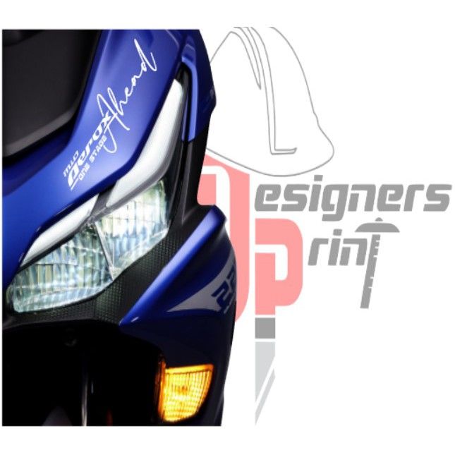 One Stage Ahead Sticker for Aerox V1 and Aerox v2 - 8 inches Length ...