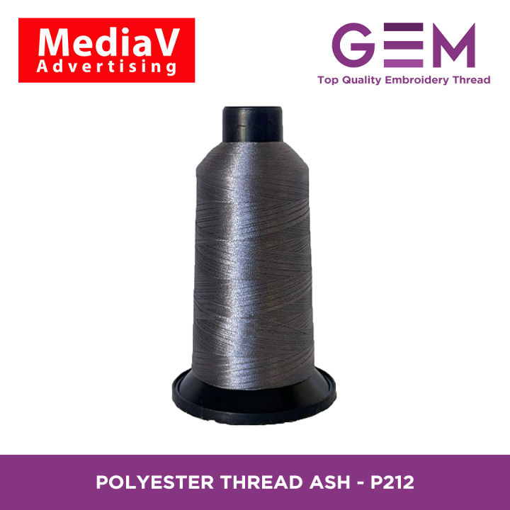 Gem Polyester Embroidery Thread Ash | Lazada PH