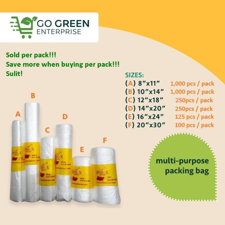 All-Purpose Multi-Purpose Packing HD Roll Plastic Bag (Ulam Bag Laundry ...