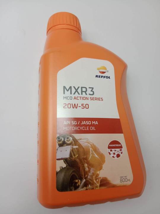 REPSOL 800ML/OLI MESIN REPSOL MXR3 SAE 20W-50 API SG/JASO MA MOTORCYCLE ...