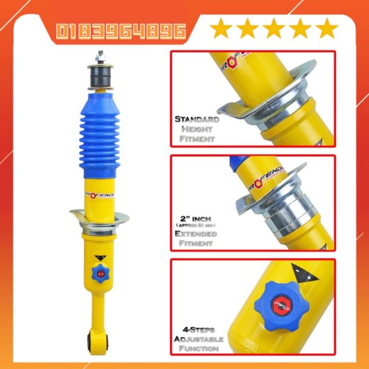 Profender 4 Step Adjustable Absorber Hilux VIGO REVO Triton Ranger T6 ...