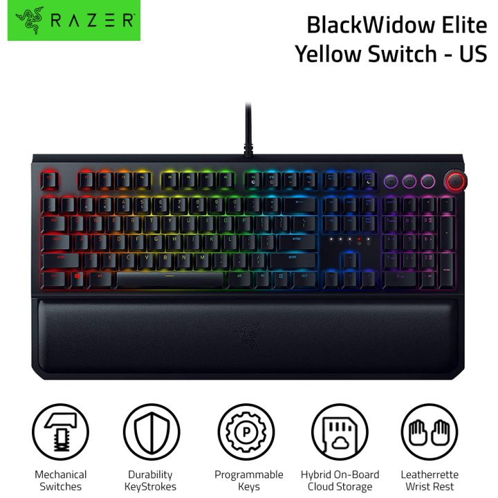 RAZER BlackWidow Elite Complete Mechanical Gaming Keyboard US Layout ...