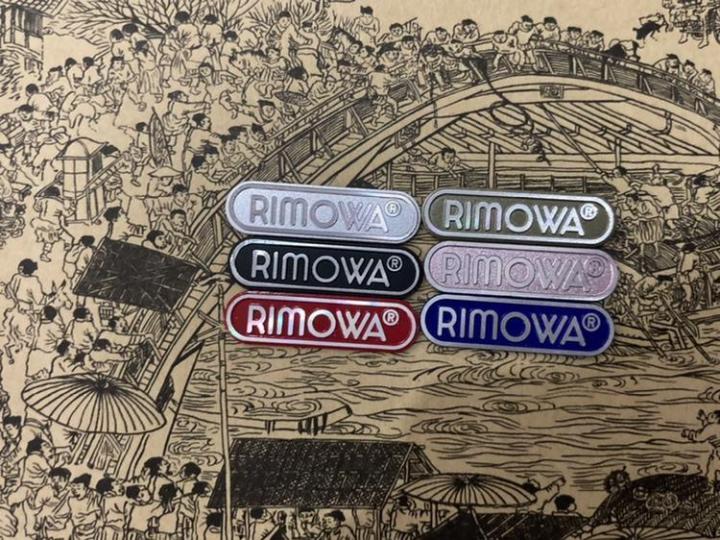 Rimowa logo rimowa metal logo suitcase nameplate comes with a set of ...