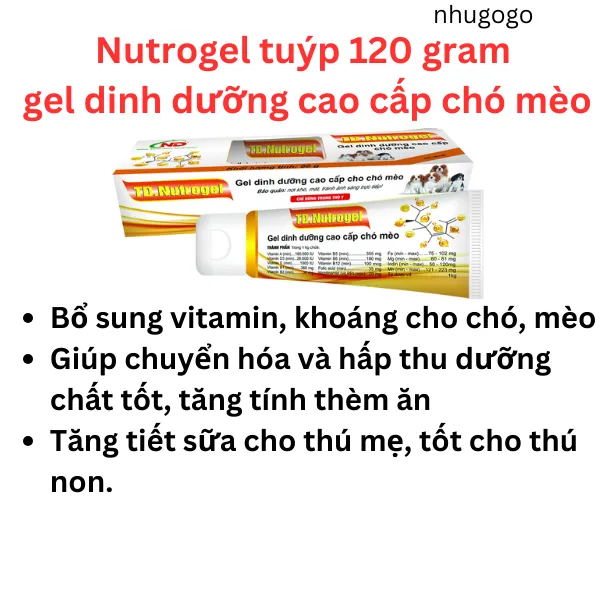 TD Nutrogel 120 gram gel dinh dưỡng cao cấp chó mèo | Lazada.vn