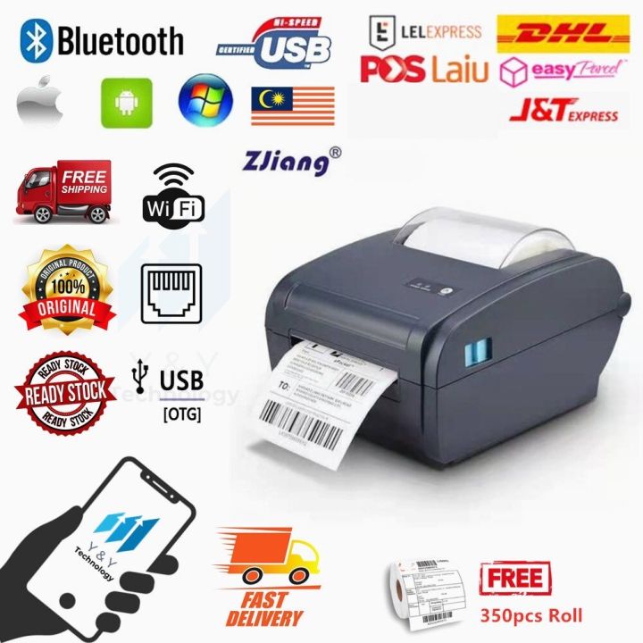 AWB A6 Thermal printer Bluetooth Android Air Waybill Barcode Shipping ...