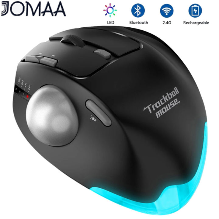 Black Myth Wukong Jomaa Backlit Bluetooth Trackball Mouse 2.4G Wireless ...