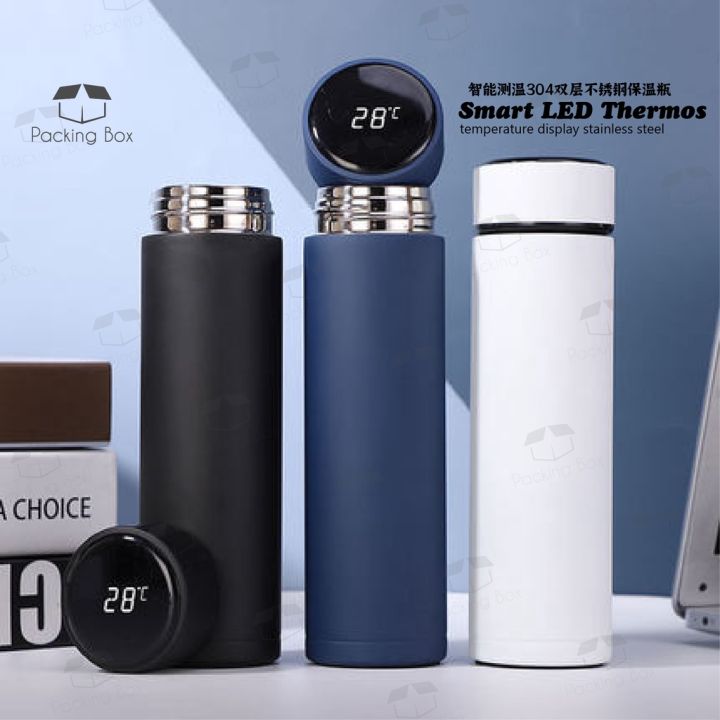 500ml Fashion Smart Temperature Flask LED Display Vacuum Thermal Flask ...