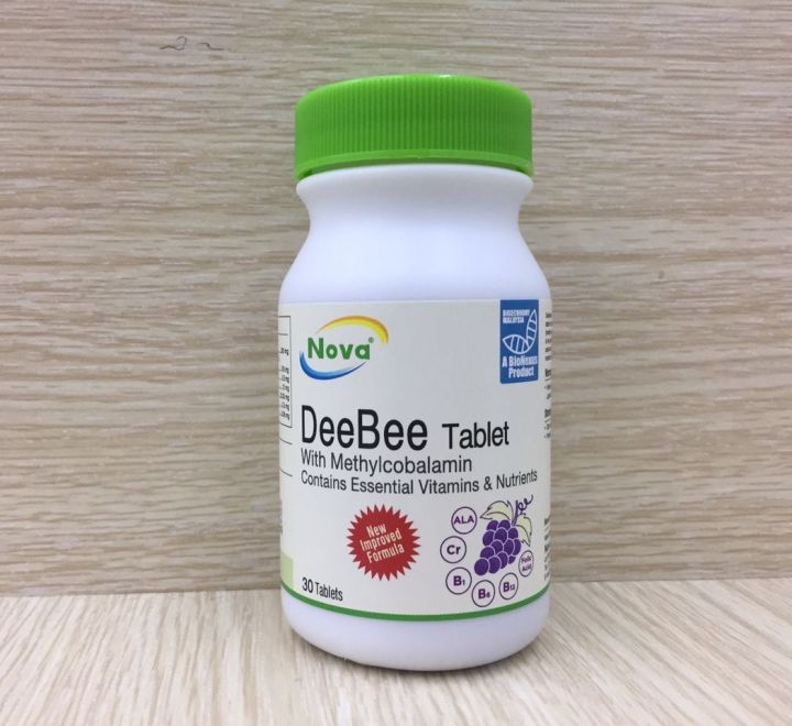 [TY PHARMACY] Nova DeeBee Tablet (30's / 100's) (With Methylcobalamin Contains Essential ...
