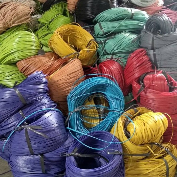 Tali rotan Pitrit Bulat 3mm sintetis saung angklung bambu gazebo ...