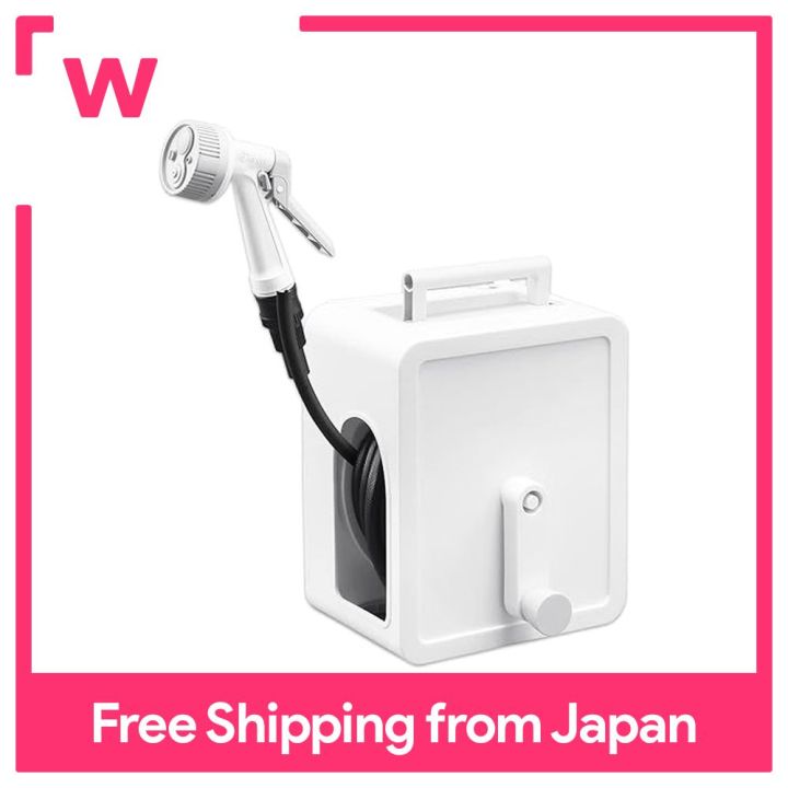 IRIS OHYAMA Hose Reel 15m Full Cover Compact Hose Reel 15M FCH-15MP White Space-saving Compact ...