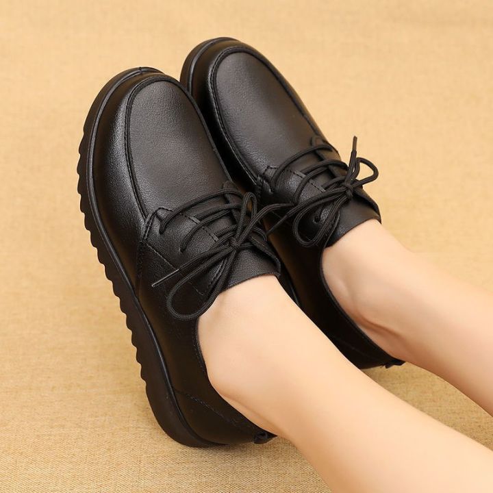 AR-SIMPLE BLACK FORMAL SHOES WITH TIE FOR MEN | Lazada PH