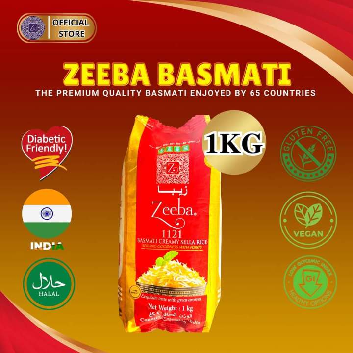 Zeeba Basmati Creamy Long Grain FAST SHIPPING Smooth 1kilo pack | Lazada PH