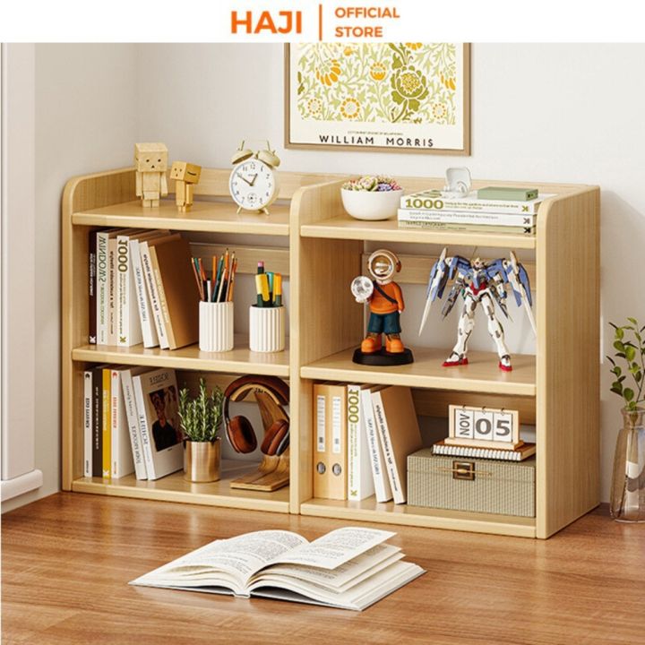 HI brand desktop bookshelf, medium density fiberboard laminated ...