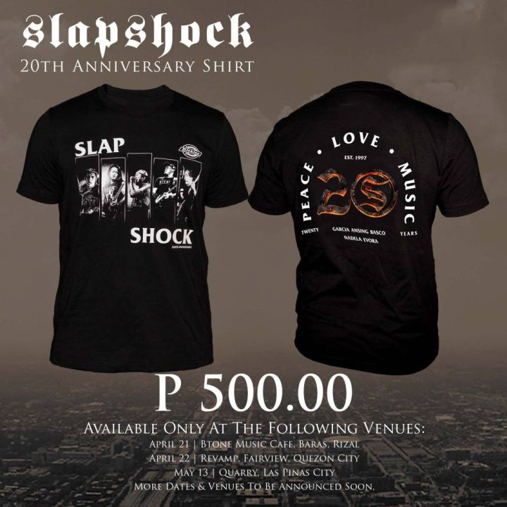 Slapshock 20th Anniversary Cotton Shirt | Lazada PH