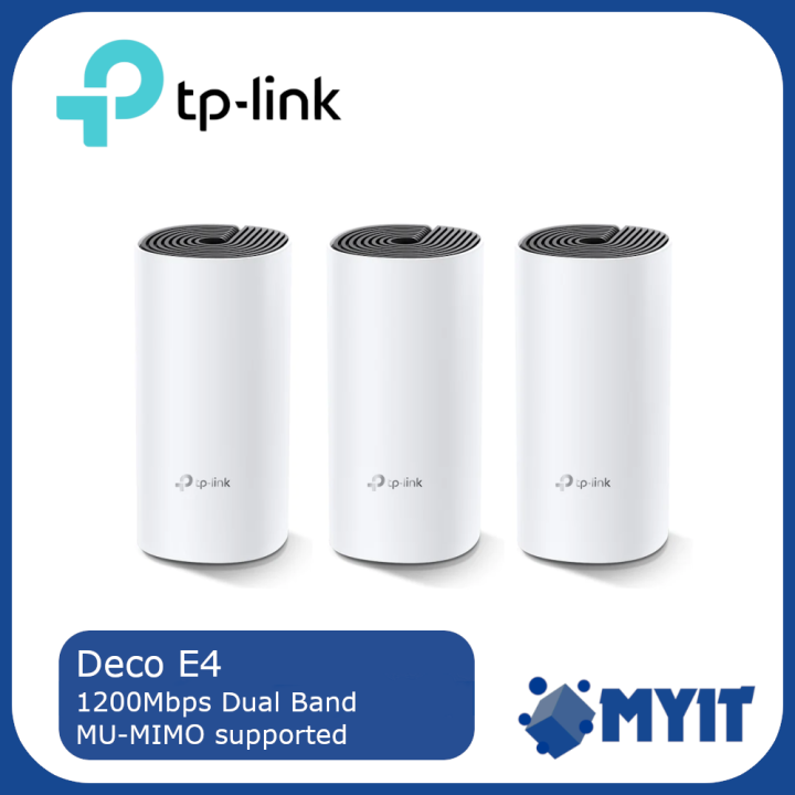 TP-Link Deco E4 Whole Mesh Wifi System Wireless AC1200 Home Router (2 ...