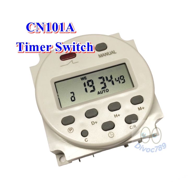 สวิทช์ตั้งเวลา ควบคุมการปิด-เปิดอุปกรณ์ TIMER SWITCH CN101A 220V,12VDC ...