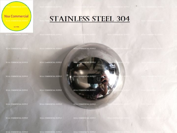 Stainless Round Tube End Cap 2-1/2" outside dia. (Half Sphere) 304 1PC ...