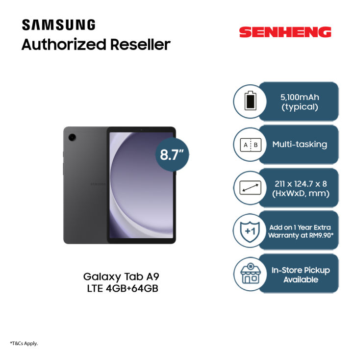 Samsung Galaxy Tab A9 LTE (4GB+64GB) | Tablet / Tab A9 Kids Edition ...