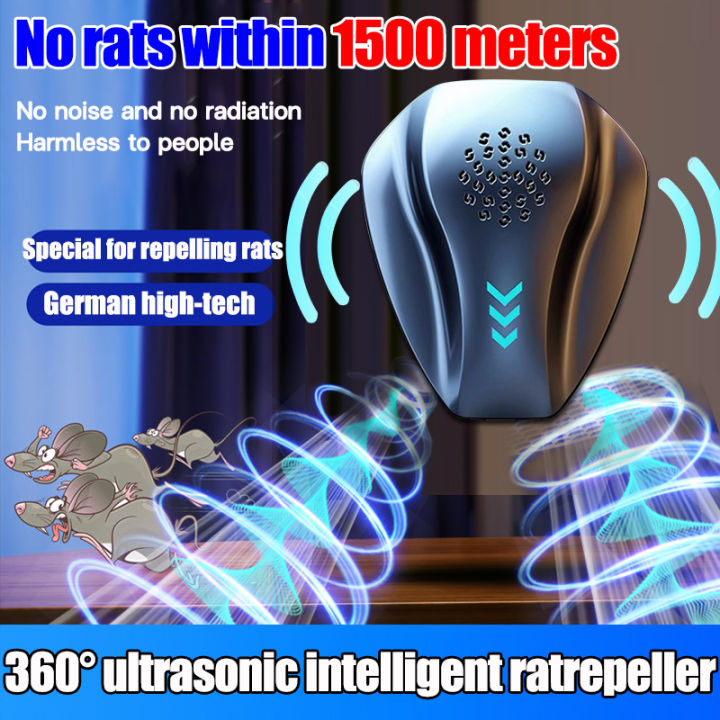 【100% effective】2024 Newest Electric Rodent Repeller Use ultrasound to ...