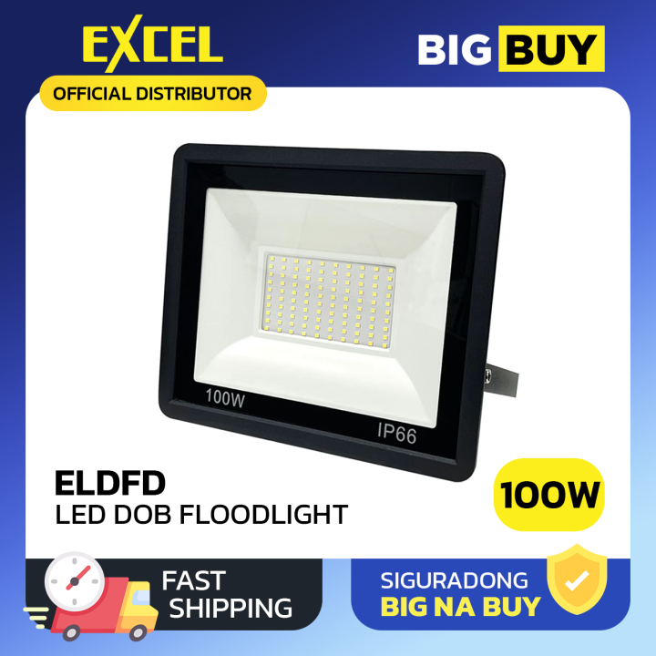Excel LED DOB Flood Lights 100W Daylight Outdoor Waterproof Lamp ...