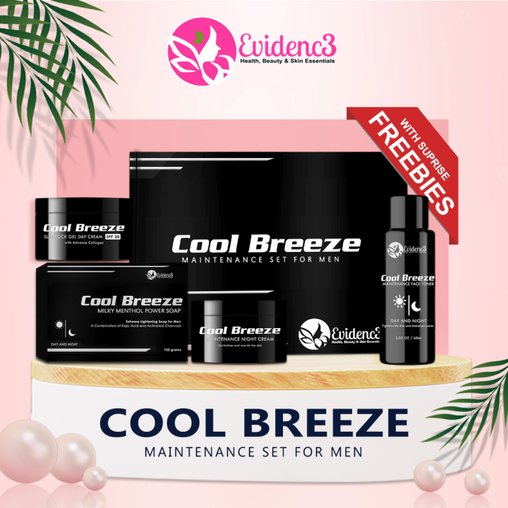 BEST SELLING COOL BREEZE MAINTENANCE SET BY EVIDENC3 / ALL IN ONE SKIN CARE REGIMEN FOR MEN ...