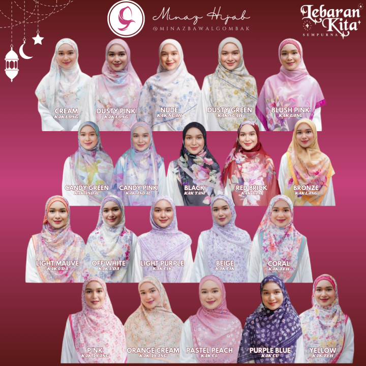 Minaz Hijab Lebaran Raya 2024 | Lazada