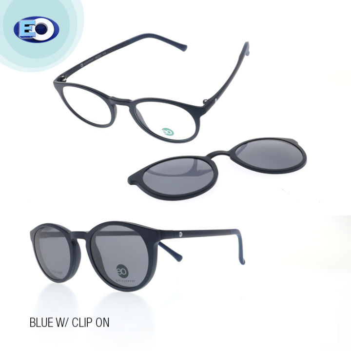 EO Eyewear Clip on Wagon Frame with Free Multicoated Lens / Non-graded ...