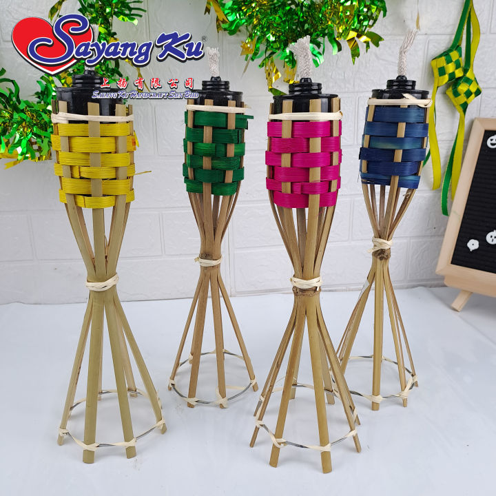 [Ready Stock] Hari Raya Decoration Pelita Raya Buluh / Lampu Pelita ...