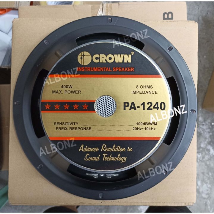 PA-1240 400watts Crown Instrumental Speaker | Lazada PH