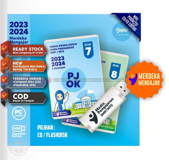 CD/FLASHDISK RPP MODUL AJAR KURIKULUM MERDEKA PJOK SMP/MTs KELAS 7,8 REVISI TERBARU TA 2023-2024 ...