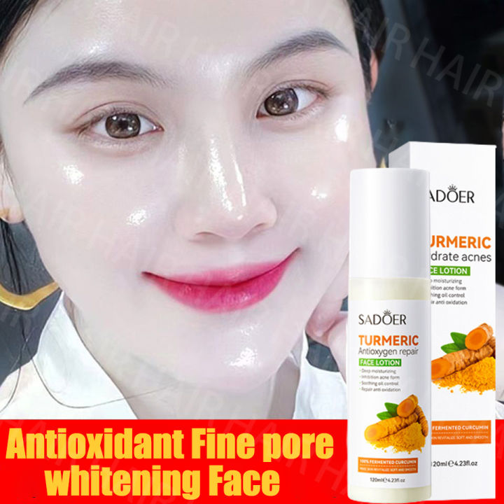 Turmeric Antioxidant Repair Face Lotion120ML Melasma Cream Whitening ...