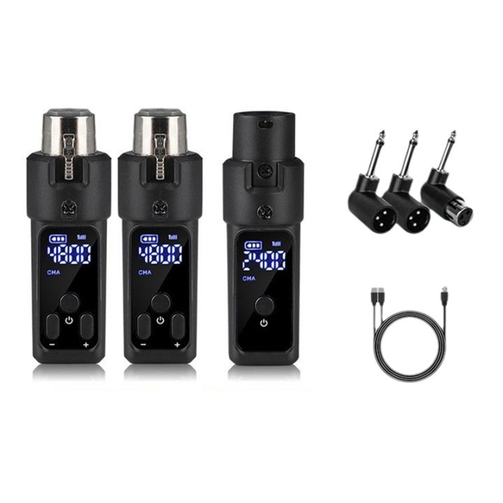 (GQWJ) UHF Wireless Microphone Converter XLR Rechargeable Transmitter ...