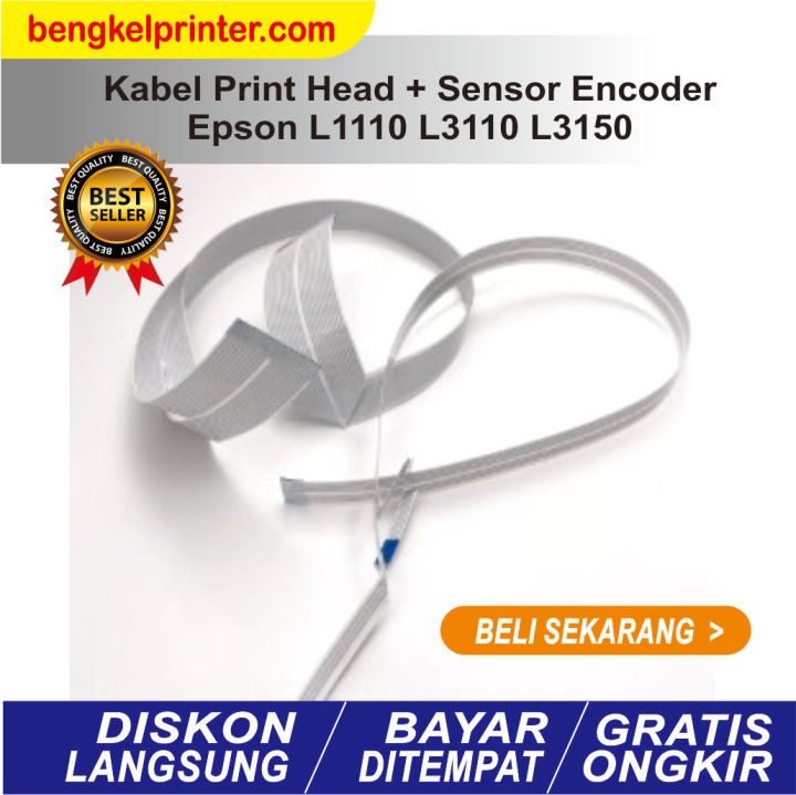 Kabel Print Head + Encoder Epson L1110 L3110 L3150 L1210 L3210 L3250 ...