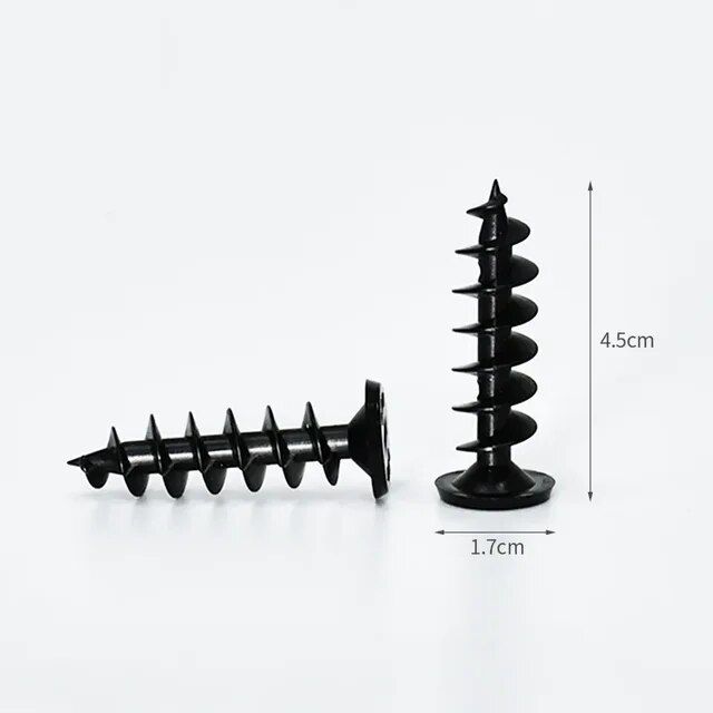 yingke 5pcs Black Plastic Self Tapping Screws Expansion Screws | Lazada