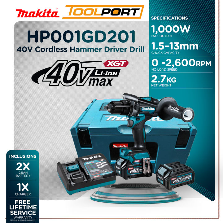Makita Kit Makita 1/2" Hammer Driver-Drill Kit With 2.5Ah Battery ...