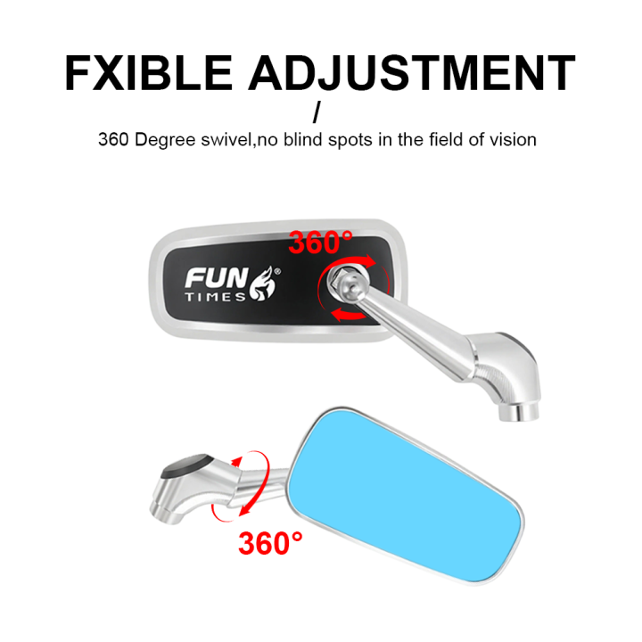 (2pcs) H2C SIDE MIRROR SHORT LEG CNC HIGH QUALITY FOR MOTORCYCLE - 1 ...