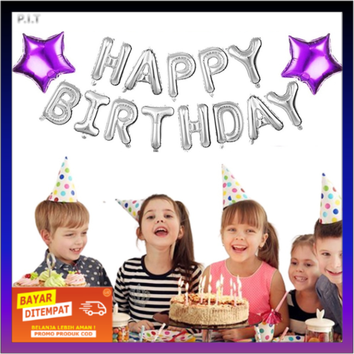 Balon Foil Huruf Silver ±40cm Ballon Foil Abjad Alphabet Balon Huruf ...