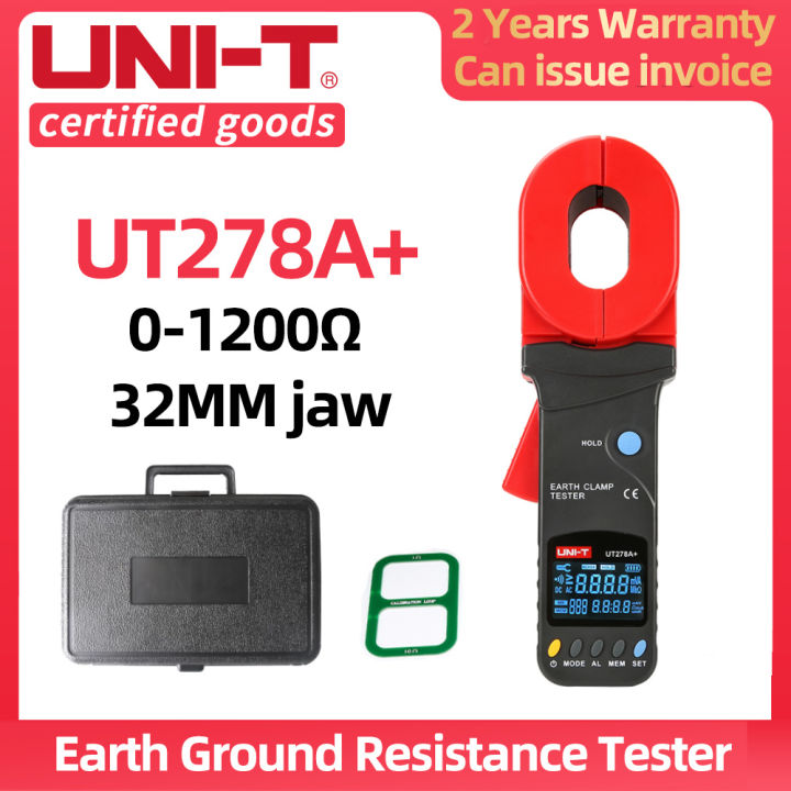 UNI-T UT278A+ Digital Clamp Earth Ground Resistance Tester Leakage ...