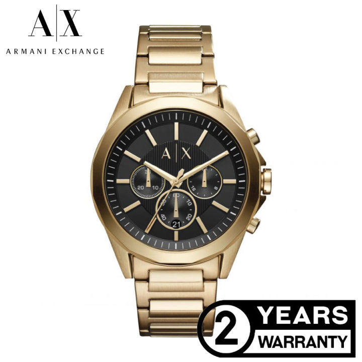 Armani Exchange AX2611 Men's Chronograph Gold-Tone Stainless Steel ...