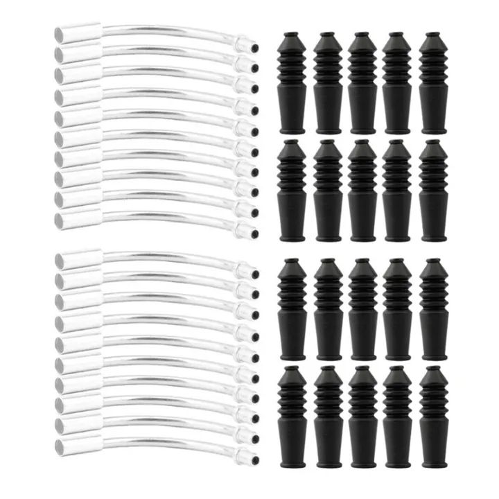 (IOTC) Mountain Bike V Brake Noodles Rubber Boots Cable Guide Bend Tube ...