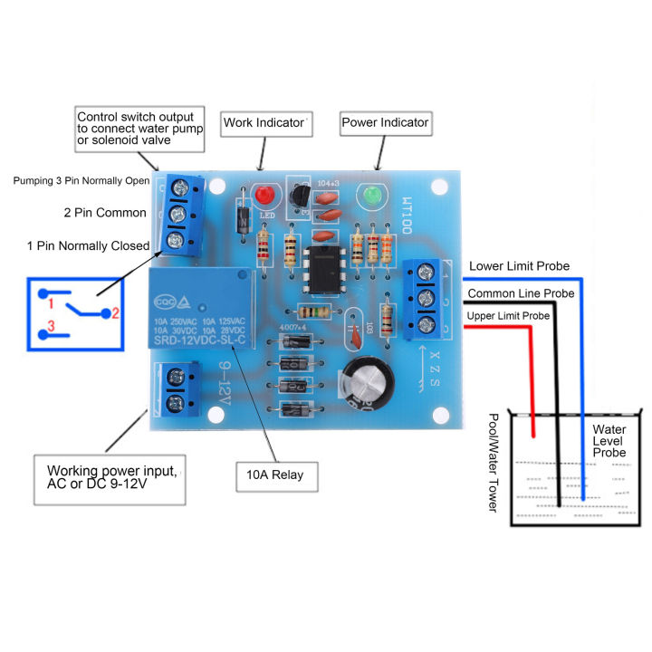 Water Level Controller Module Water Pump Drain Sensor Module Controller