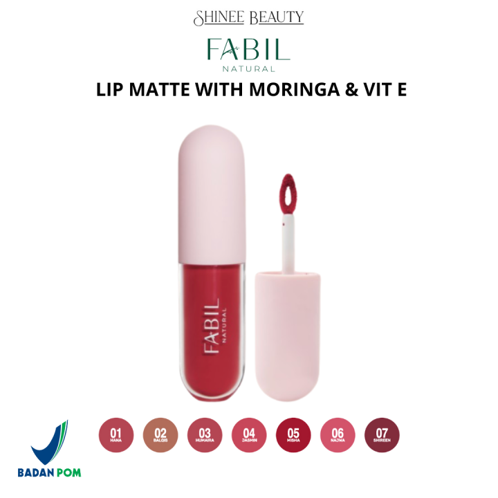 Fabil Lip Matte with Moringa & Vit E | Lazada Indonesia