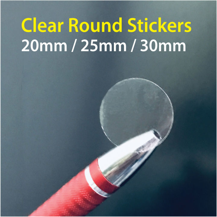 Clear Round Stickers Sticker Adhesive Seal Label PVC Sticker | Lazada