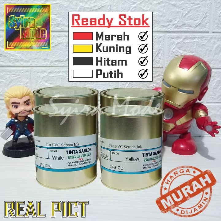 Cat PVC / Cat Sablon PVC / Vinyl Ink (Oil Base) 1000 Gram. | Lazada ...