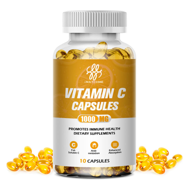 iMATCHME Vitamin C complex Capsules 1000mg Supplement Vitamins ...