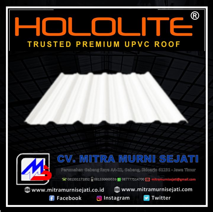 Harga Atap UPVC Gelombang Hololite Terbaru | Jawa Timur | Lazada Indonesia