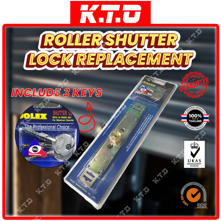 Solex Roller Shutter Center Door Lock Set Replace Grille Rodar Shuter ...