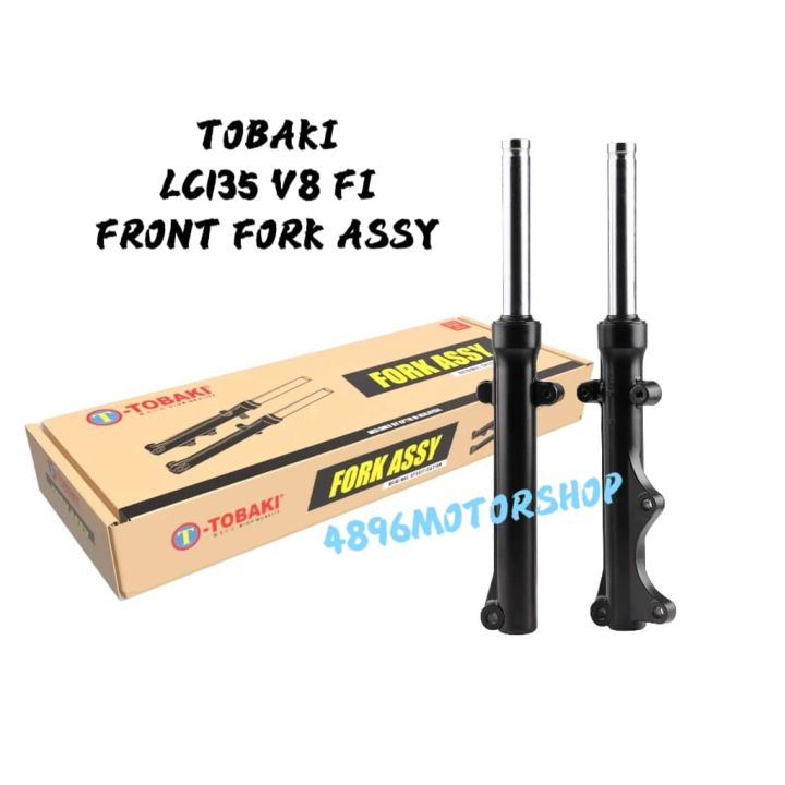 TOBAKI FRONT FORK ASSY YAMAHA LC135 V1 V2 V3 V4 V5 V6 V7 V8 FI 55D 55C 4S 5S LC 135 FOK DEPAN ...