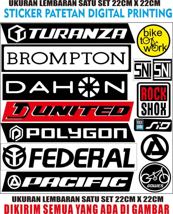 STICKER VARIASI MEREK / PAKETAN LEMBARAN | Lazada Indonesia